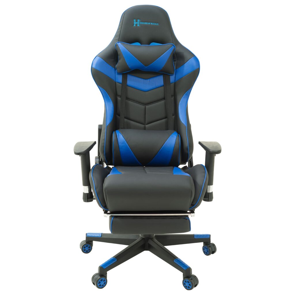 SHARP Leatherette Gaming Chair – Blue – Heerrav